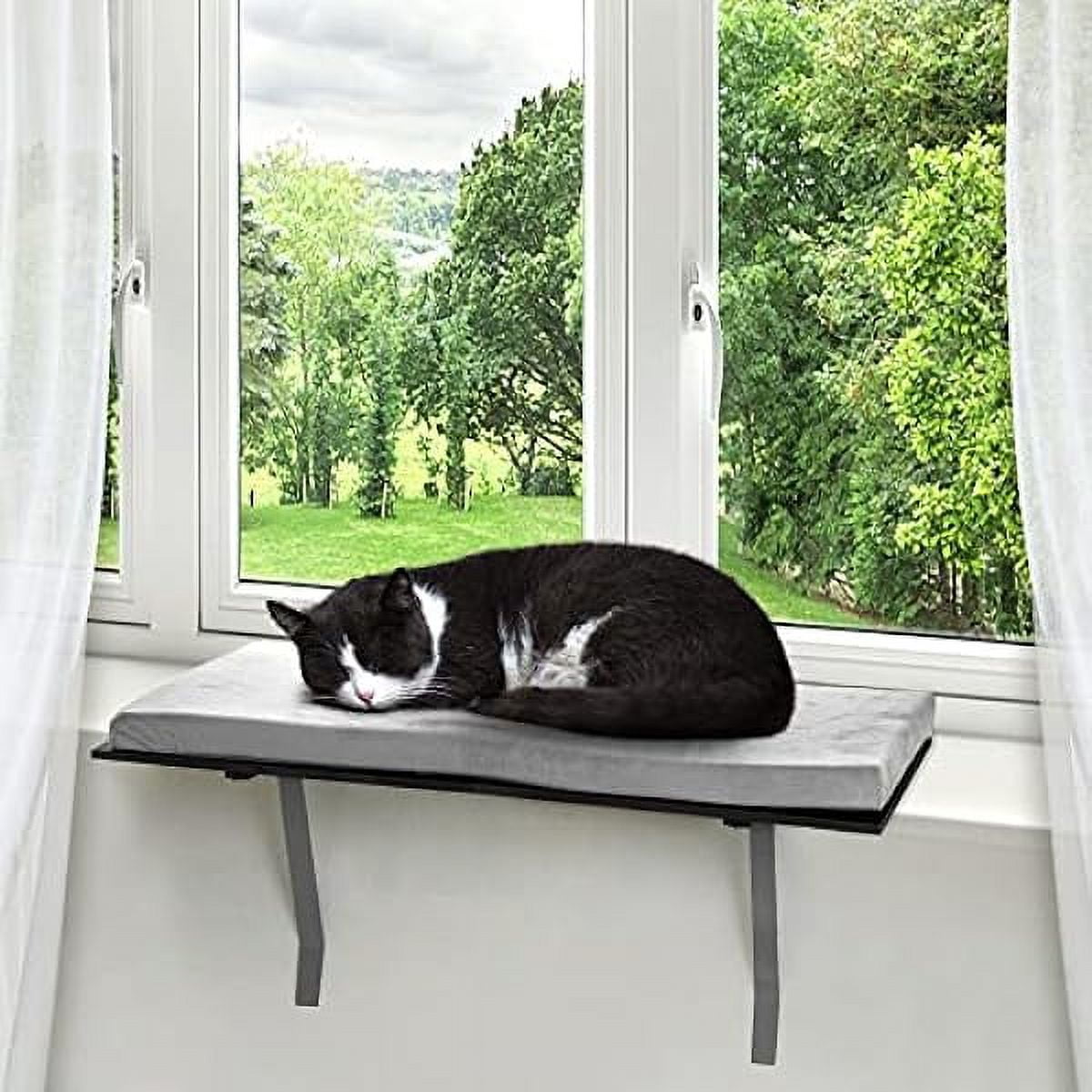 Cat Window Seat Wall Mount Perch House for Large Indoor Cats, Heavy ...