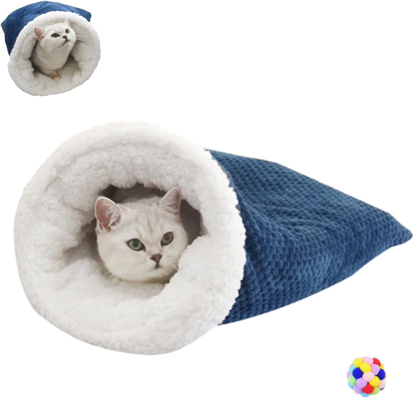 Cat Winter Sleeping Bag, Cat Sleeping Bag, Cat Bed Cave, Soft Plush ...