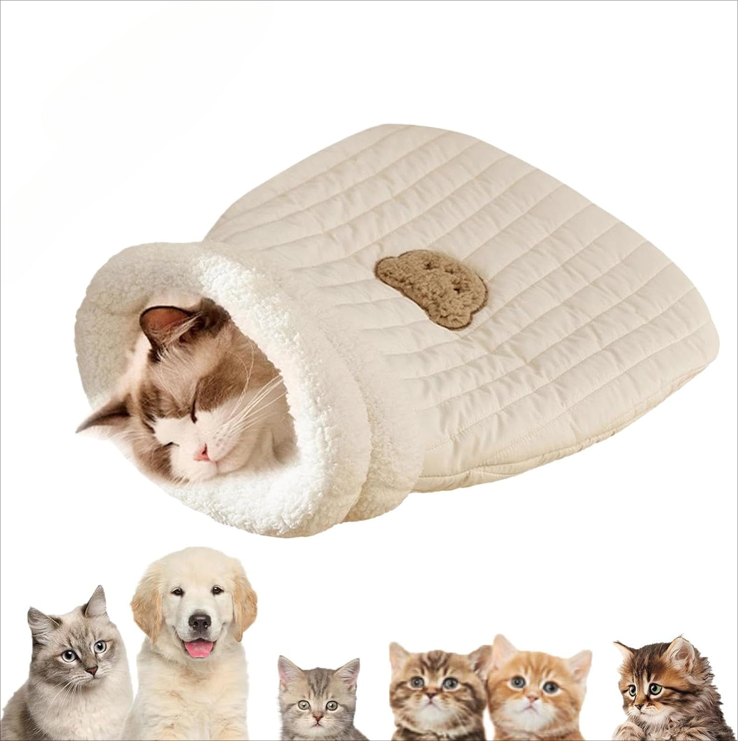 Cat Winter Sleeping Bag, Cat Sleeping Bag for Indoor Cats, Winter Cat ...