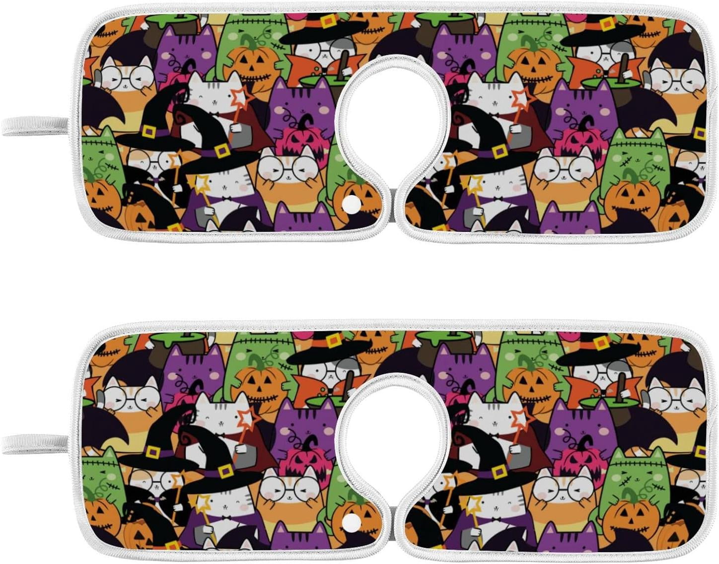Cat Witch Cute Sink Splash Guard for Faucet 2 Packs Faucet Absorbent ...