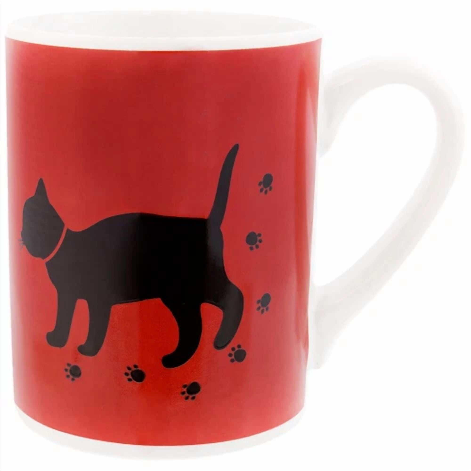 Cat With Paw Prints Coffee Mug - Walmart.com