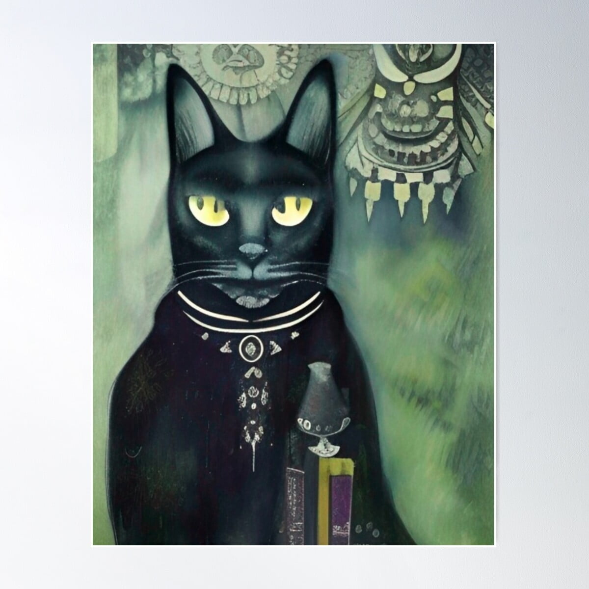 Cat Within Cat Poster Wall Art, Modern Wall Decor For Living Room ...