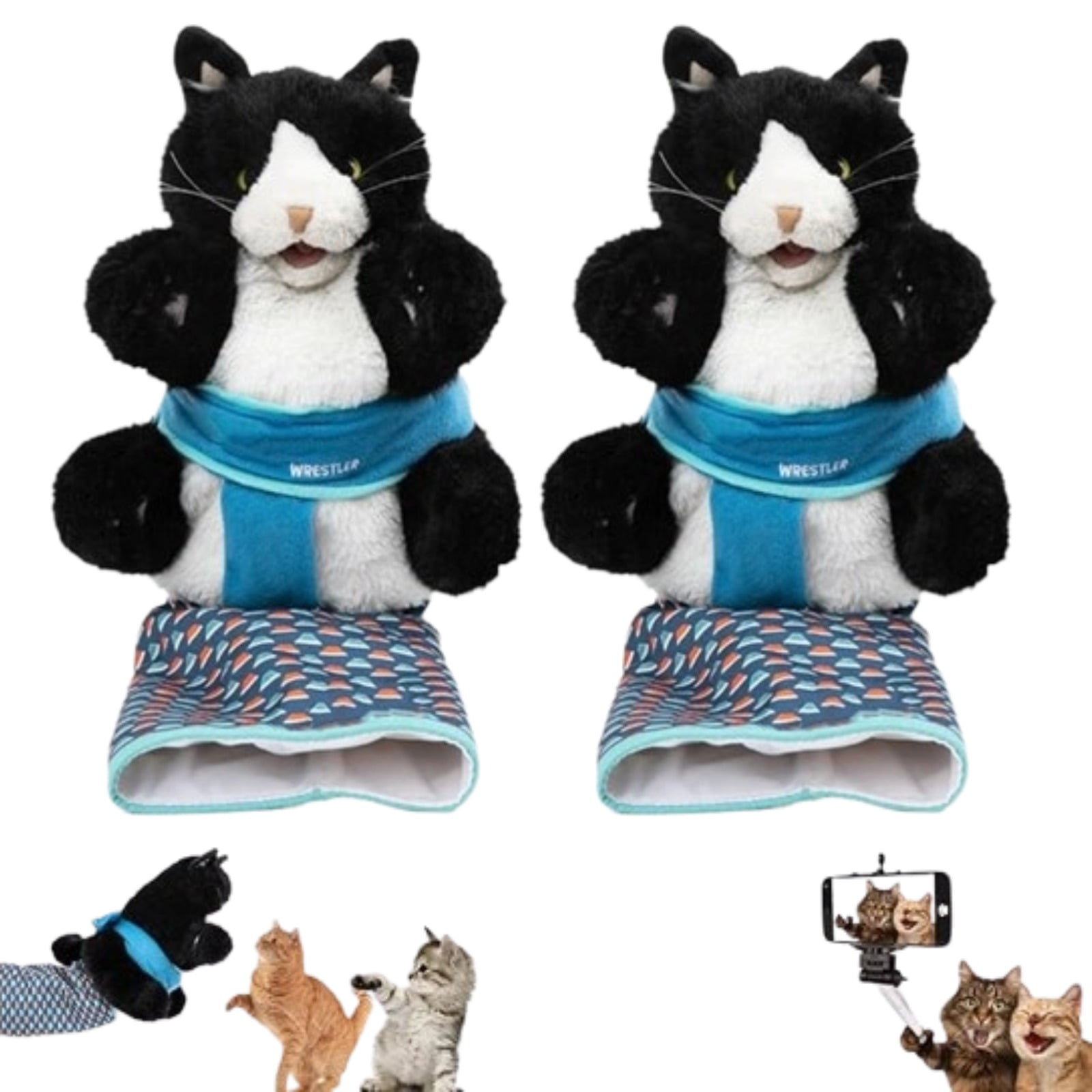 Cat Wrestling Toy Puppet,Antarcking Wrestler,Cat Wrestling Glove,Cat ...