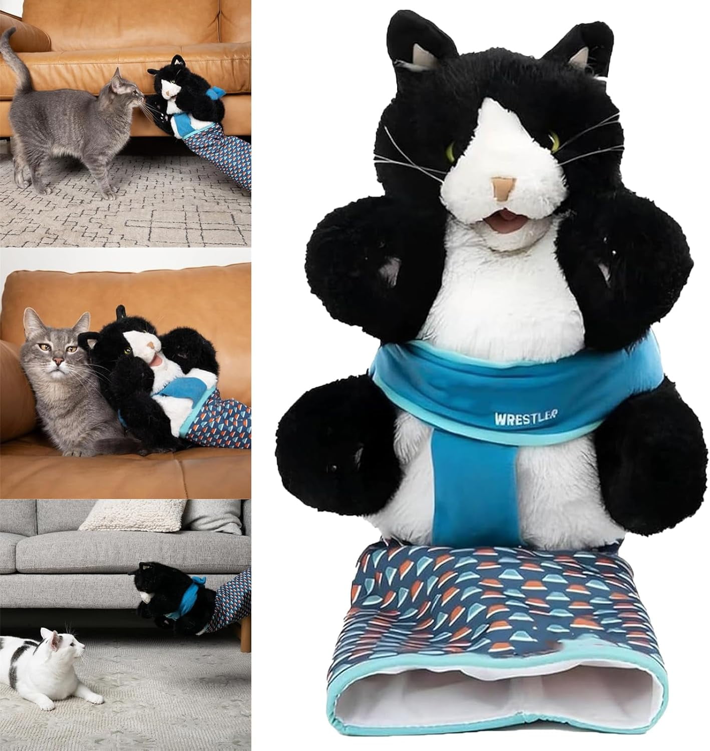 Cat Wrestling Toy Puppet, Cat Wrestle Toy Puppet, Cat Hand Puppet ...