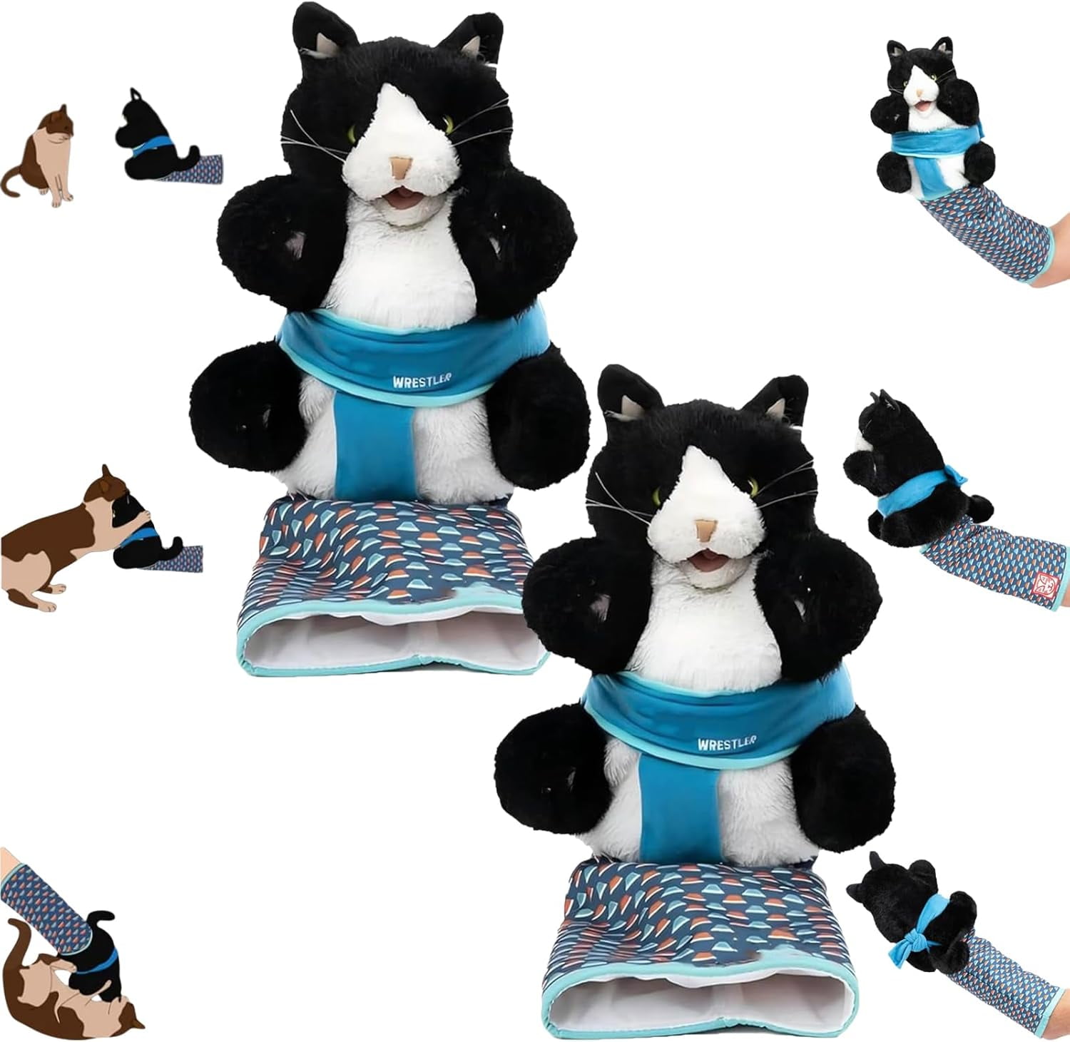 Cat Wrestling Toy Puppet, Cat Wrestling Glove, Scratch and Bite ...