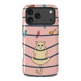 Cat and Birds Cute Animal Nature Harmony Case for iPhone 17 16 15 14 13 ...