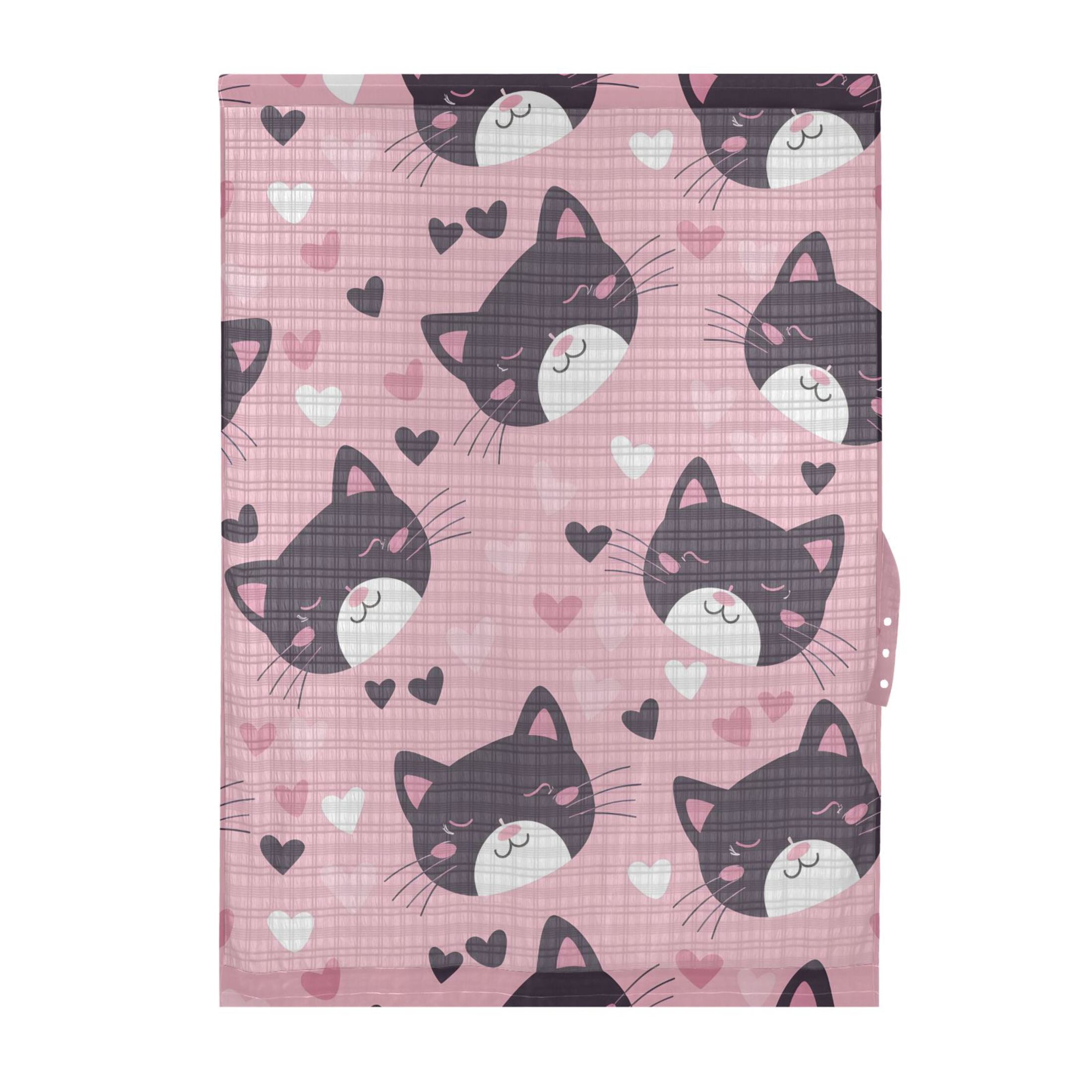 Cat and Love Door Curtain Sheer Privacy Light Filtering Window Panel 1 ...
