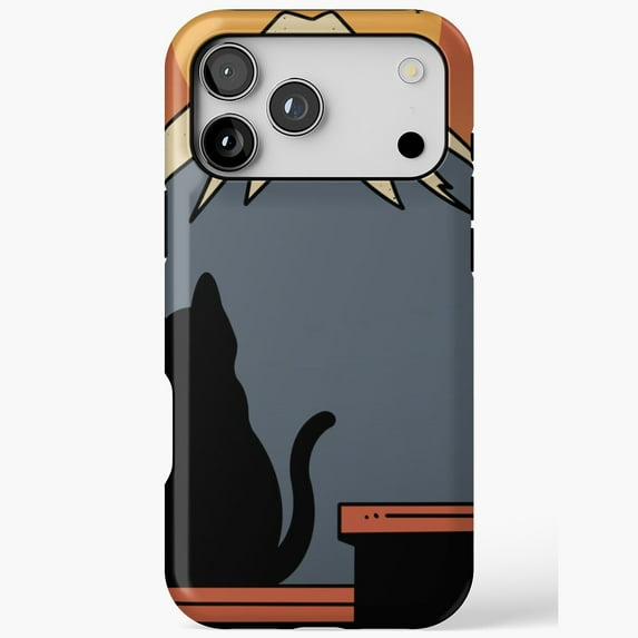 Cat and Sunset Cute Silhouette Artwork Phone Case for iPhone 11 through ...