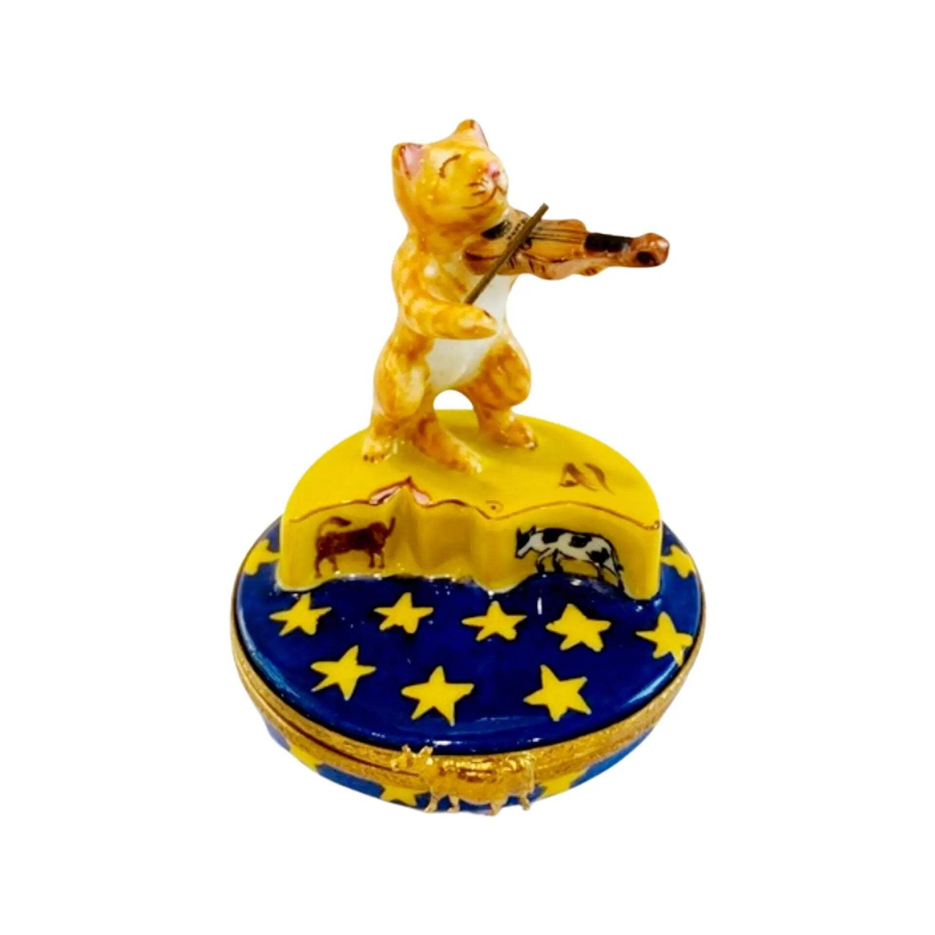 Cat and the Fiddle Artoria Limoges Box Porcelain Figurine - Walmart.com