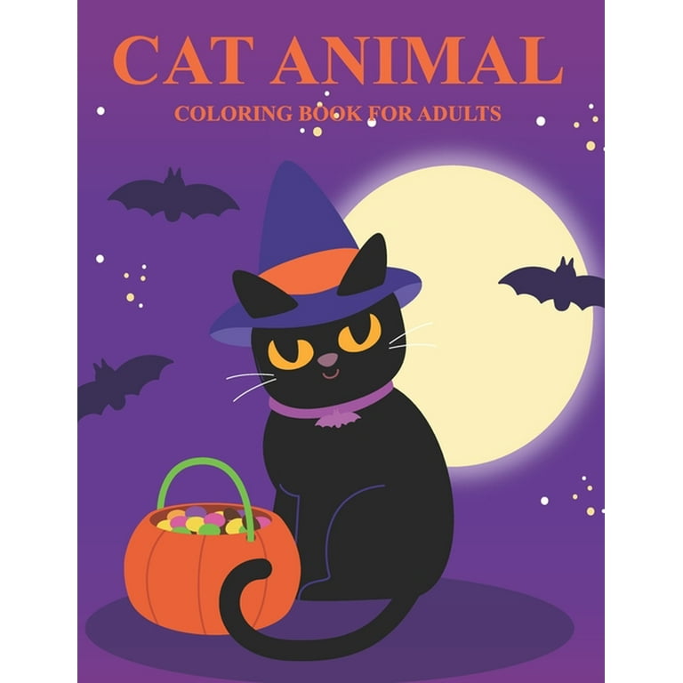 witch cat coloring book