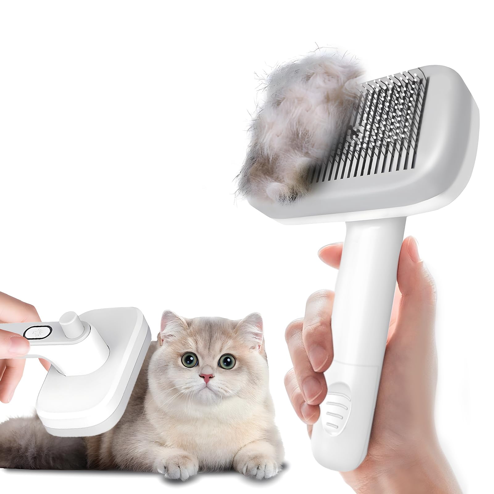 Cat Hair Brush Cat Brush For Short Haired Cats, Cat Brushes For Long ...