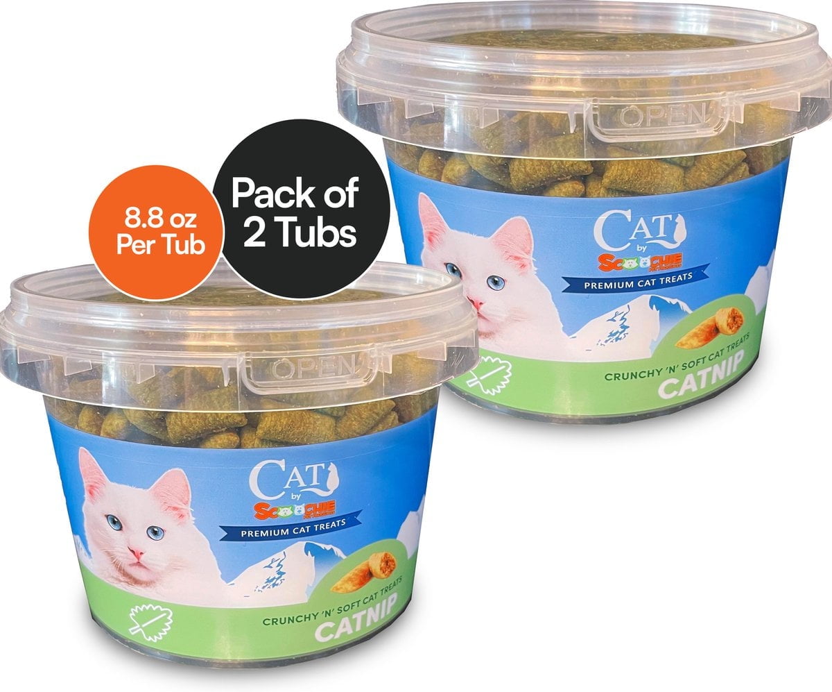 Cat by Scoochie Sensations Catnip Filled Crunchy Cat Treats, 2CT ...