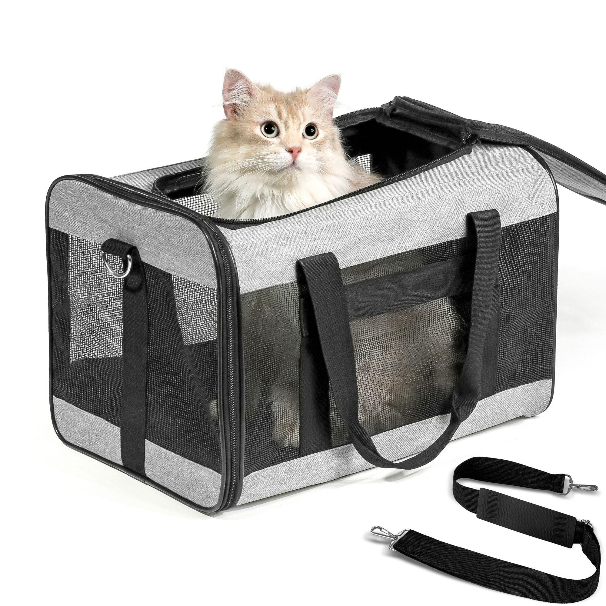 Cat cage, foldable soft edged large cat cage, aviation approved cat ...