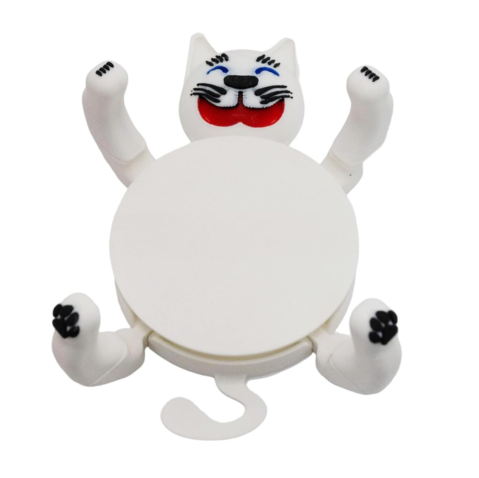 Cat coasters|White|3D Print Cat Funny Creative Animals Cup Cuddler ...