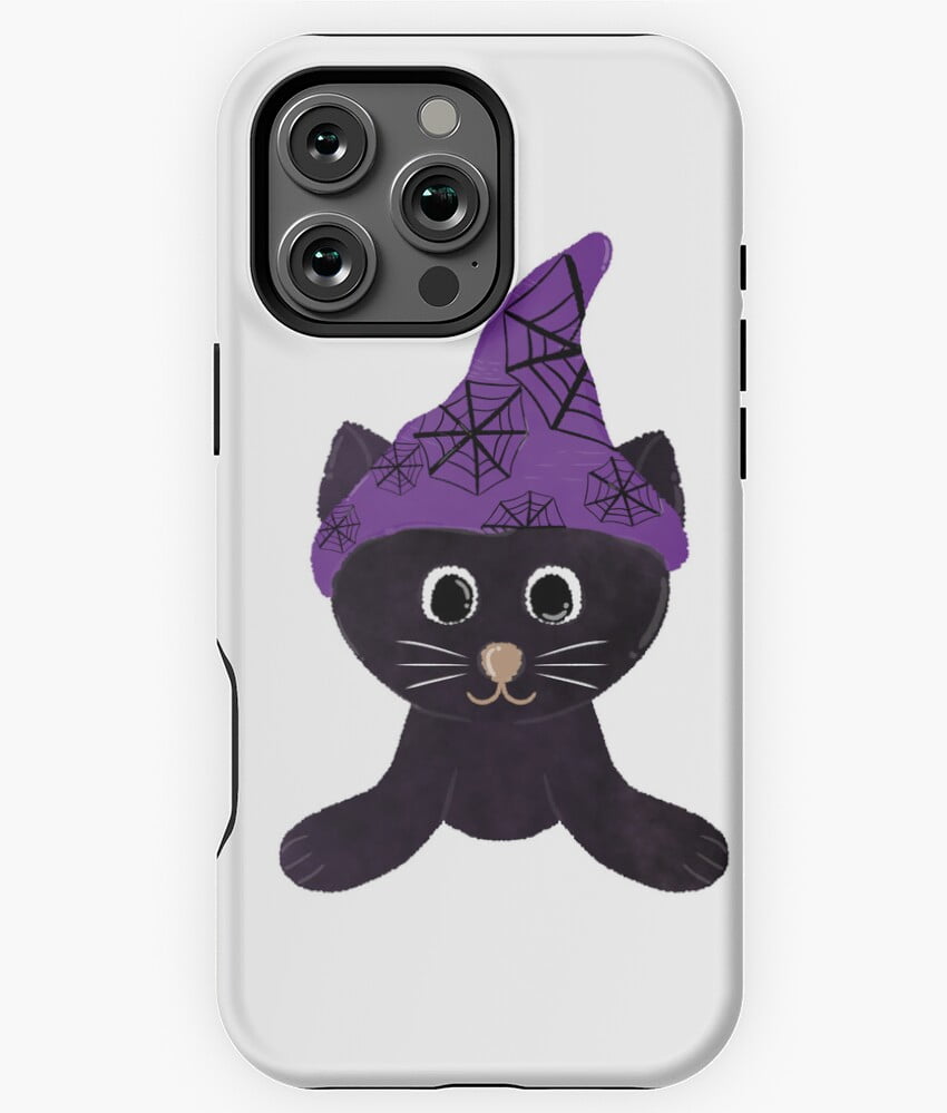 Cat in Halloween Creepy Costume Phone Case for iPhone 16 15 14 13 12 11 ...