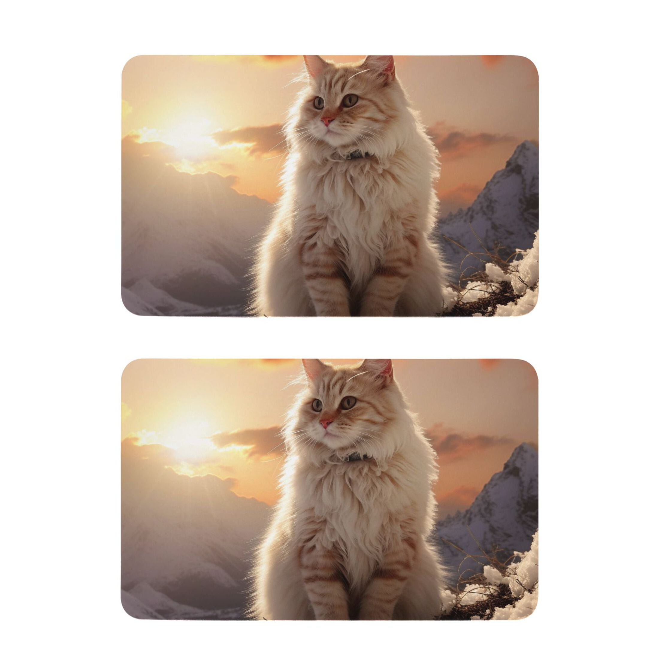 Cat in Winter Fridge Magnetic Sticker Refrigerator Magnets Kitchen ...
