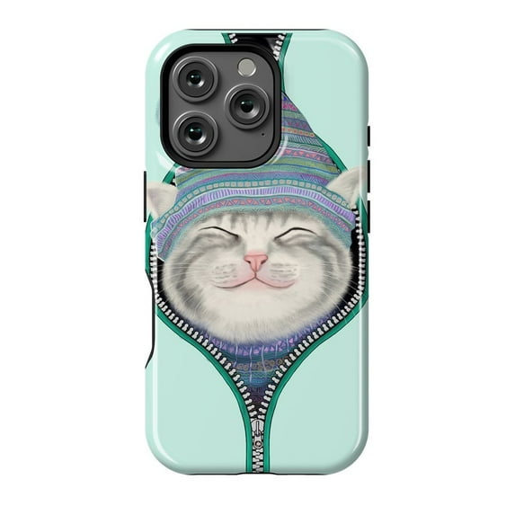 Cat in a Box Cute Durable Protection Graphic Phone Case for iPhone 16 ...