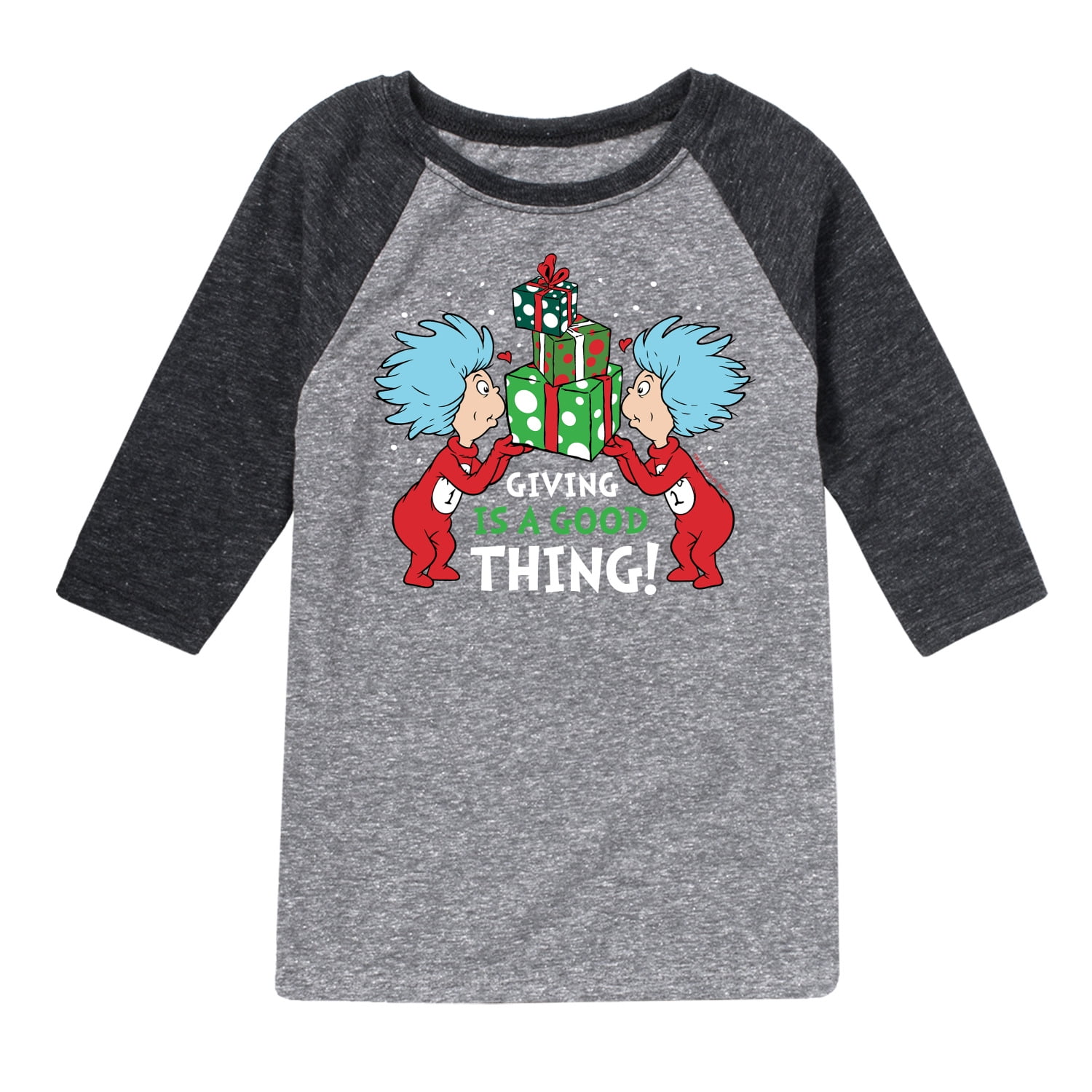 Cat in the Hat - Giving Is A Good Thing - Toddler And Youth Raglan ...