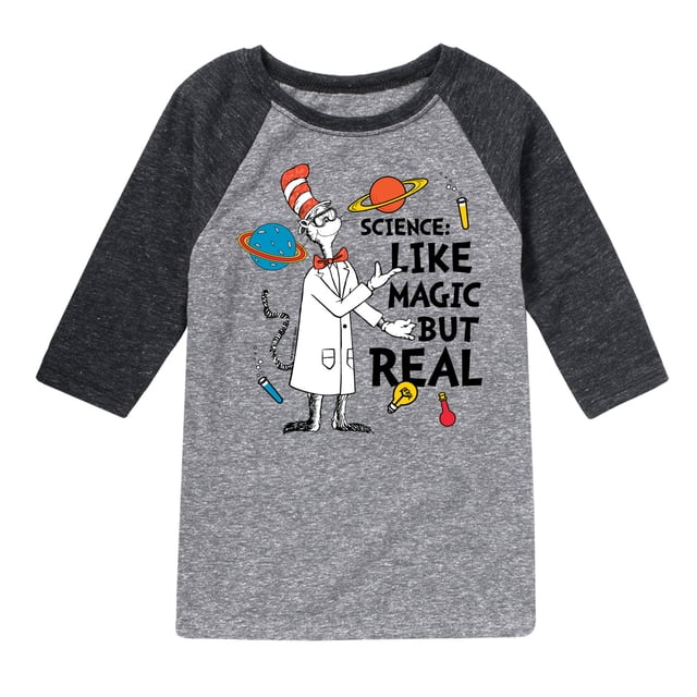 Cat in the Hat - Science Like Magic But Real - Kids Raglan - Walmart.com