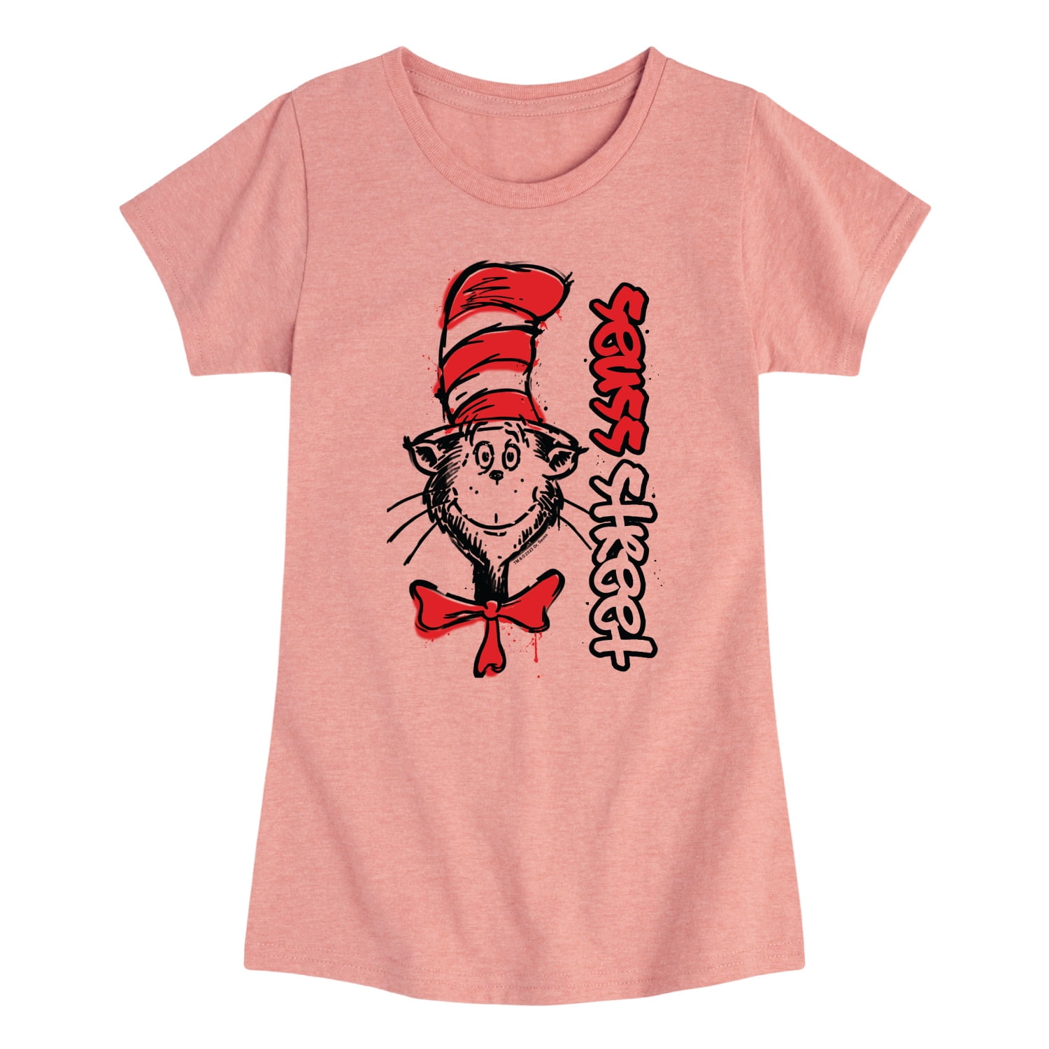 Cat in the Hat - Seuss Street - Toddler & Youth Girls Short Sleeve ...