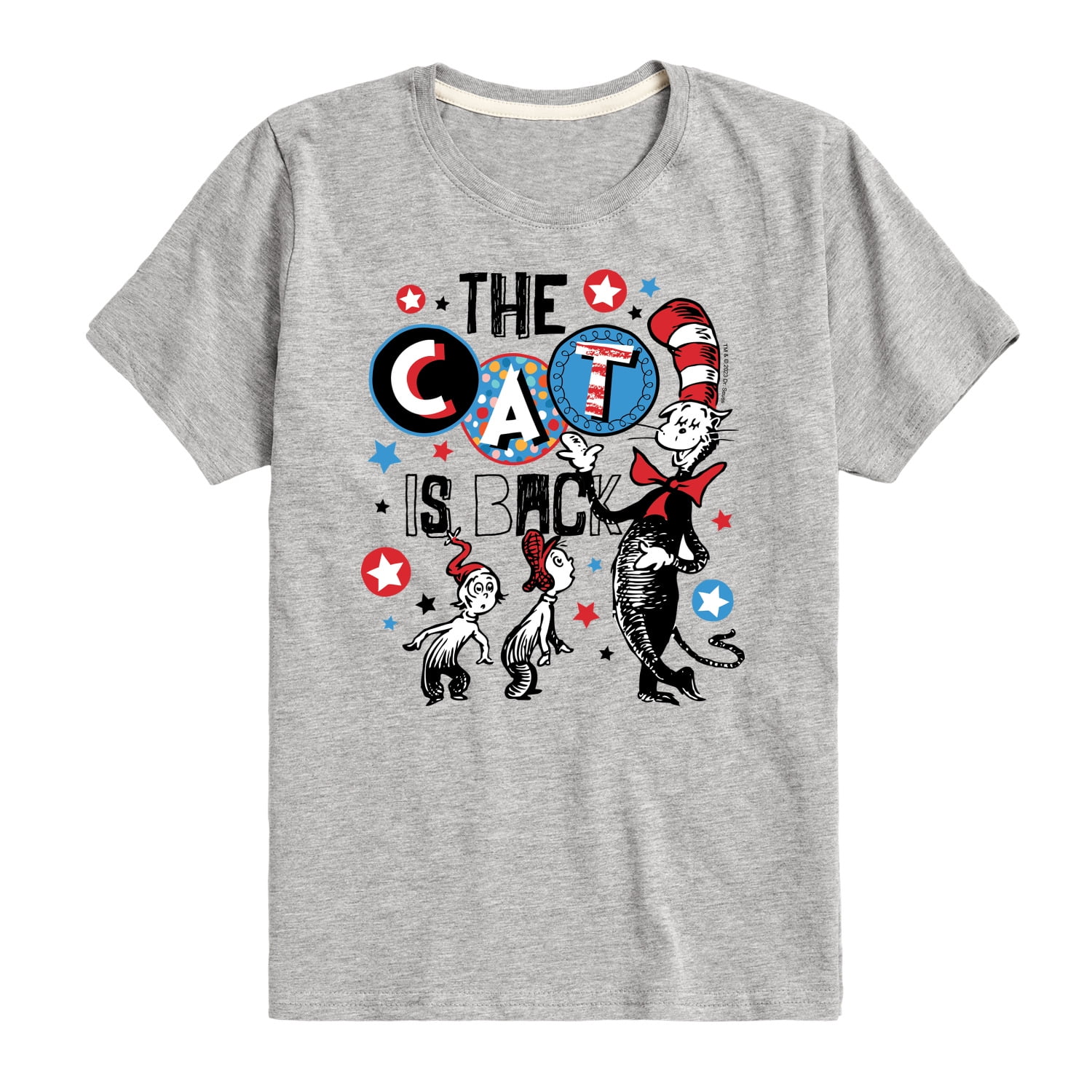 Cat in the Hat - The Cat Is Back Stars - Toddler & Youth Short Sleeve ...