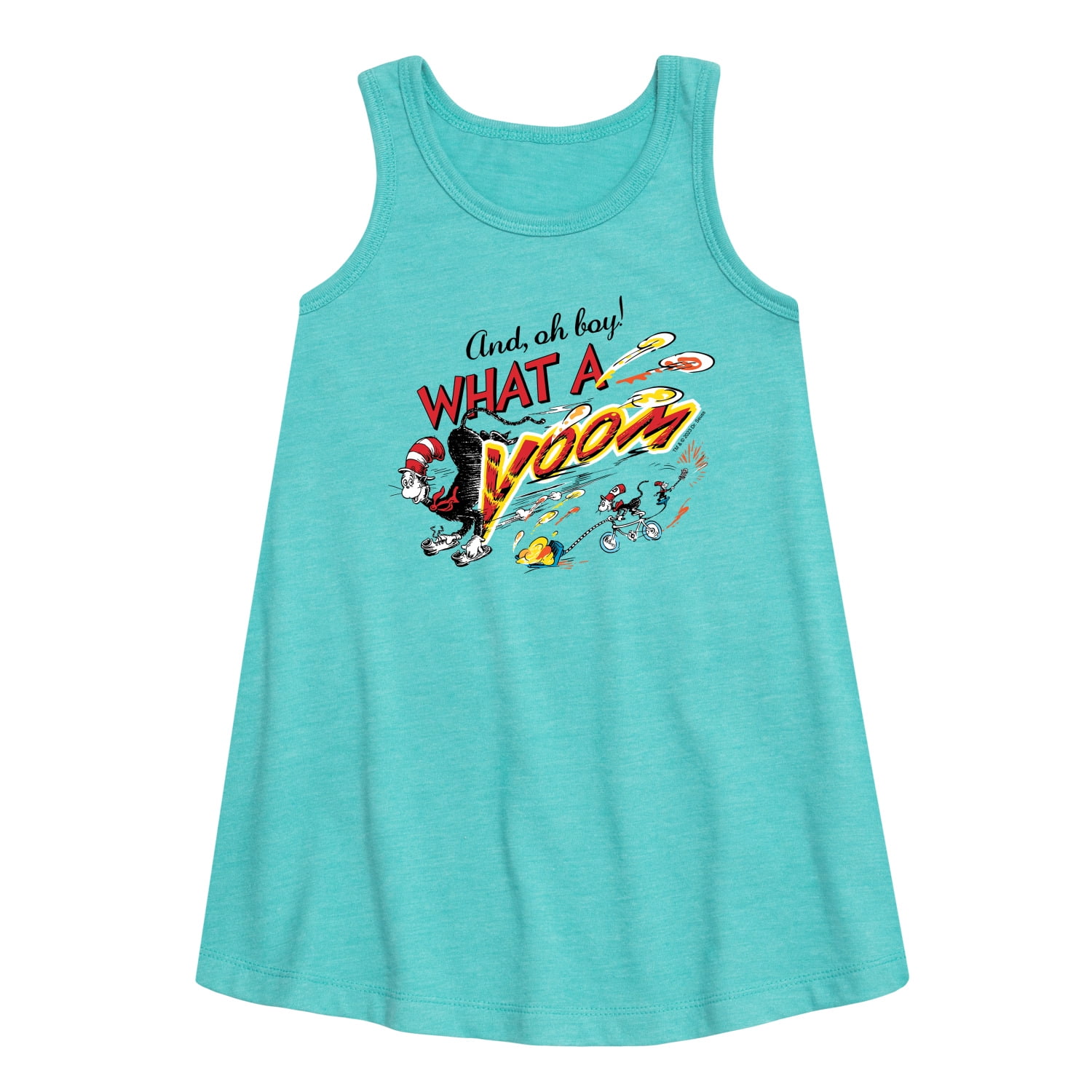 Cat in the Hat - What A Voom - Toddler & Youth Girls A-line Dress ...