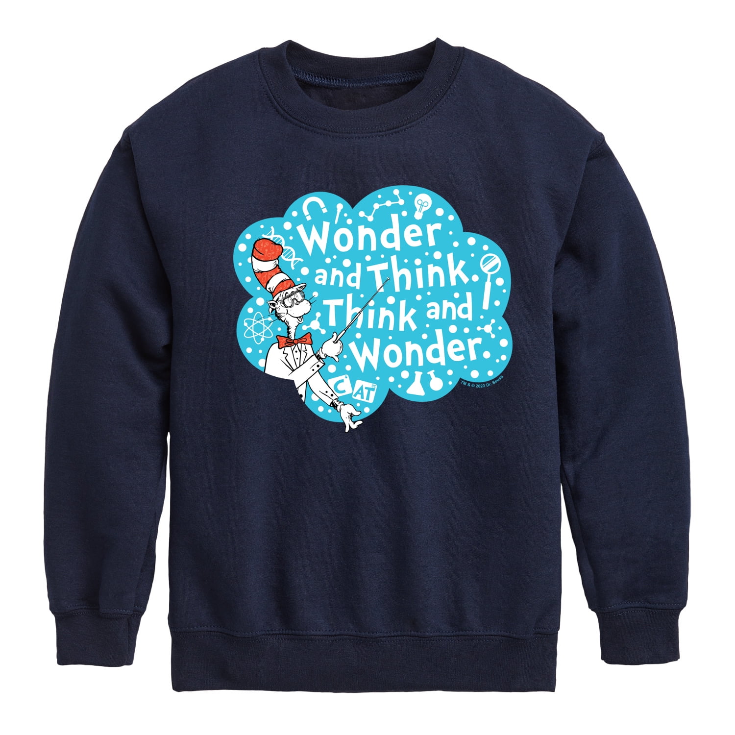 Cat in the Hat - Wonder And Think - Kids Crew Fleece - Walmart.com
