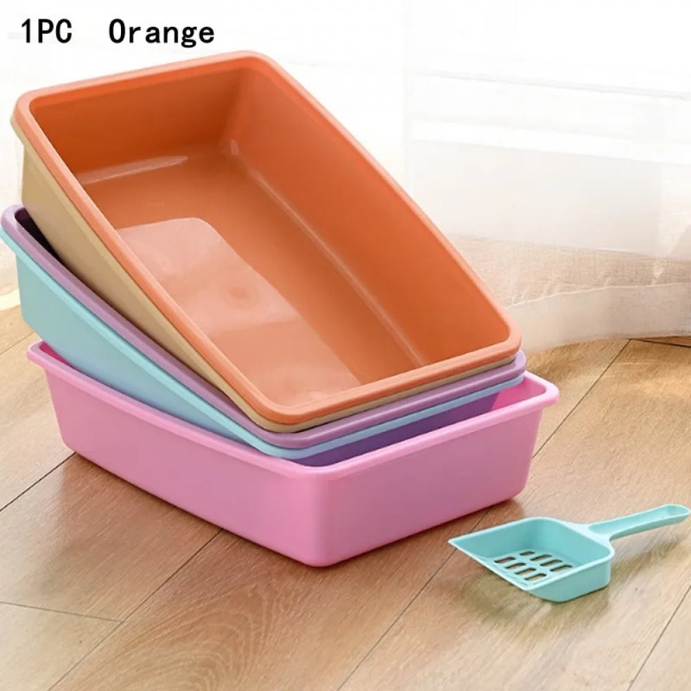 Cat litter box large-capacity open anti-overflow cat feces box, clean ...