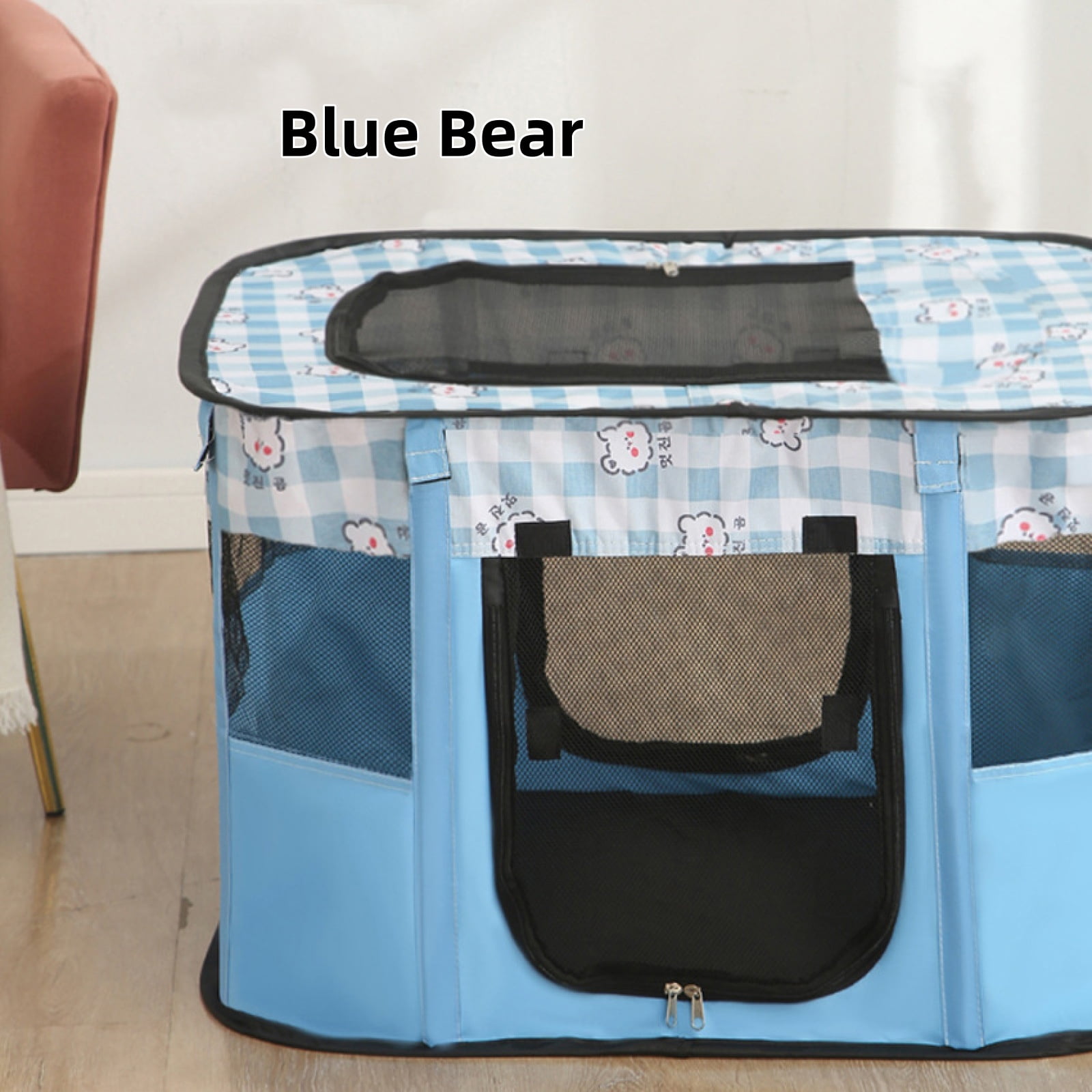 Cat maternity room folding pet cage fence cat kennel tent crate,Blue ...