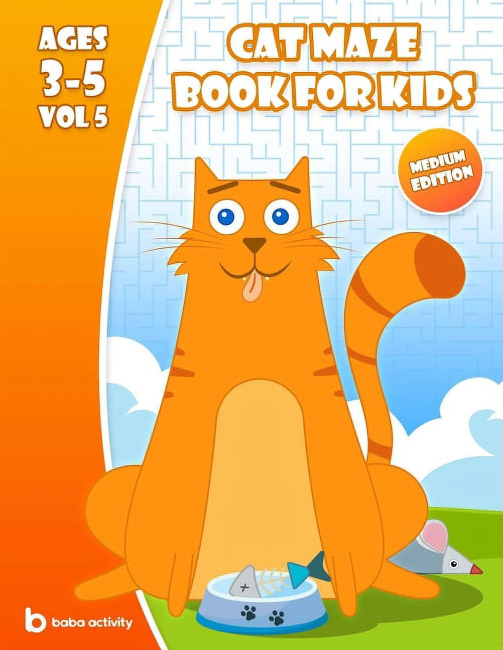 Cat maze book for kids 3-5: Maze book for preschoolers - 100 Amazing ...