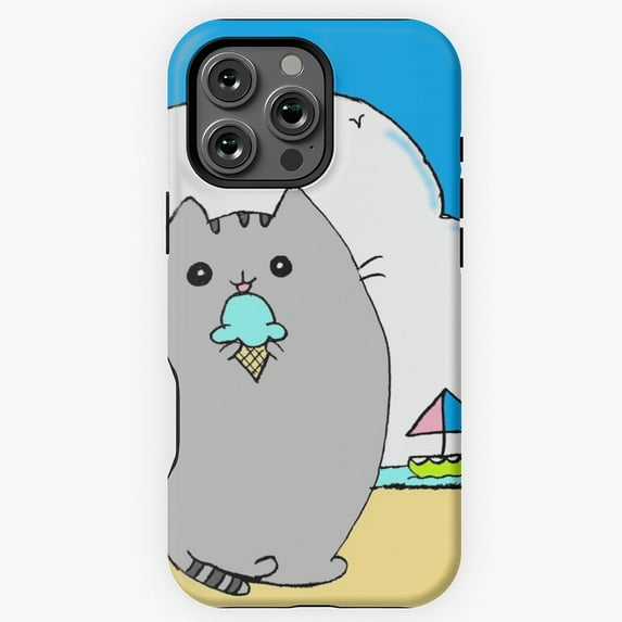Cat on Vacation Funny Cartoon Art Protective and Compatible iPhone 11 ...