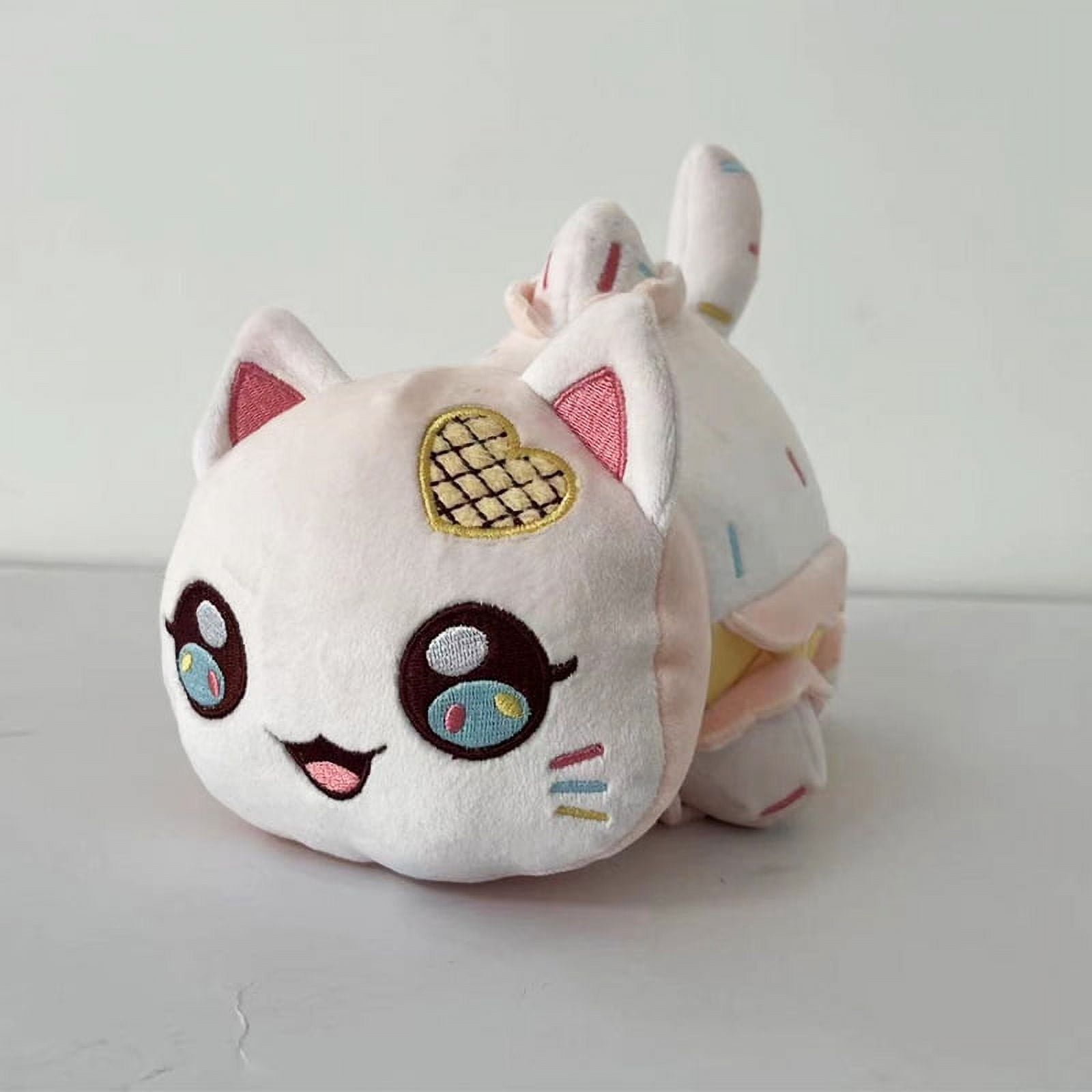 Cat plush toy angel devil sandwich fries donut doll short plush doll ...