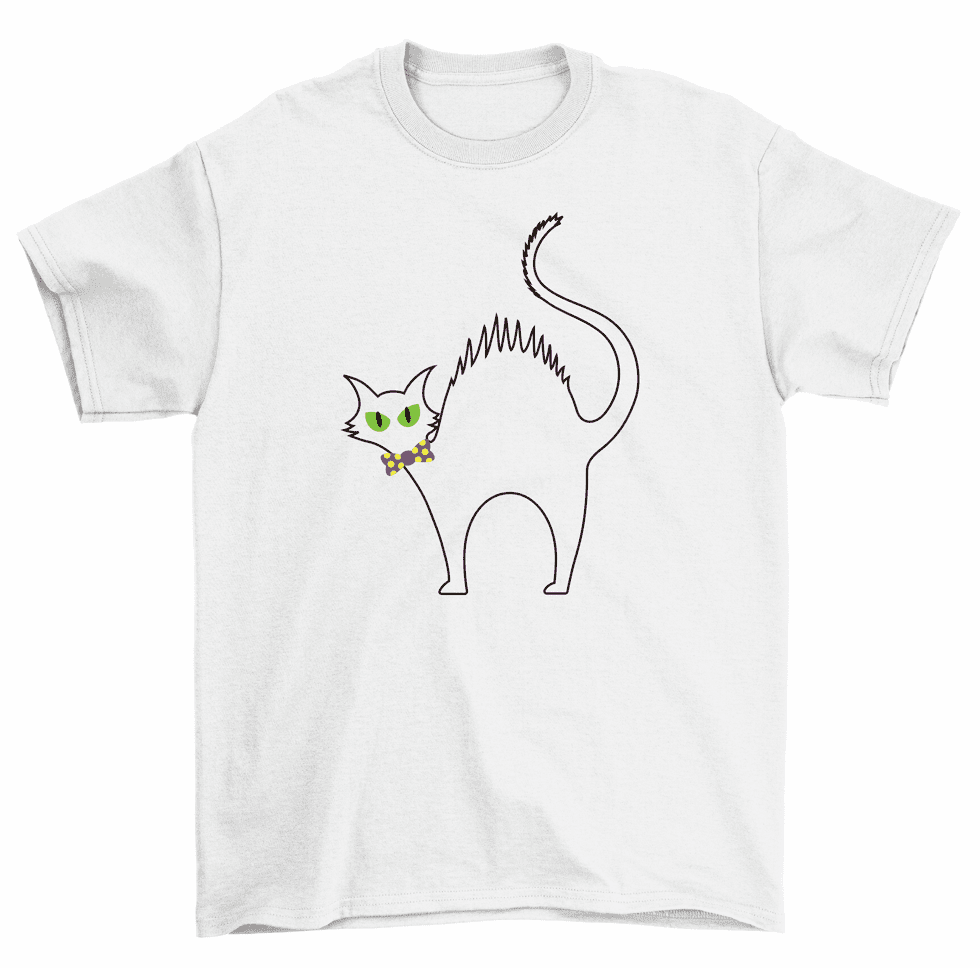 Cat's Hair Standing Up Cat Fur Puff Up T-Shirt Women Unisex - Walmart.com