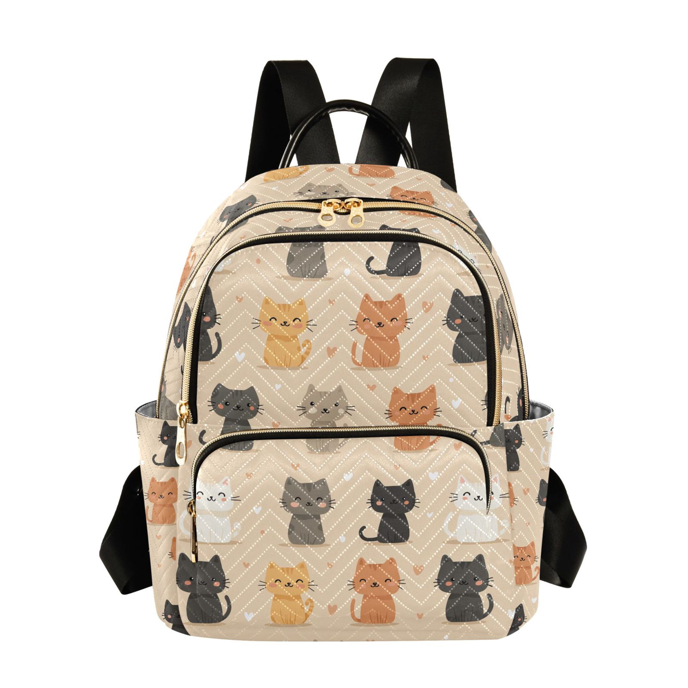 Cat's Heart Fashion Backpack for Women Lightweight College Travel ...