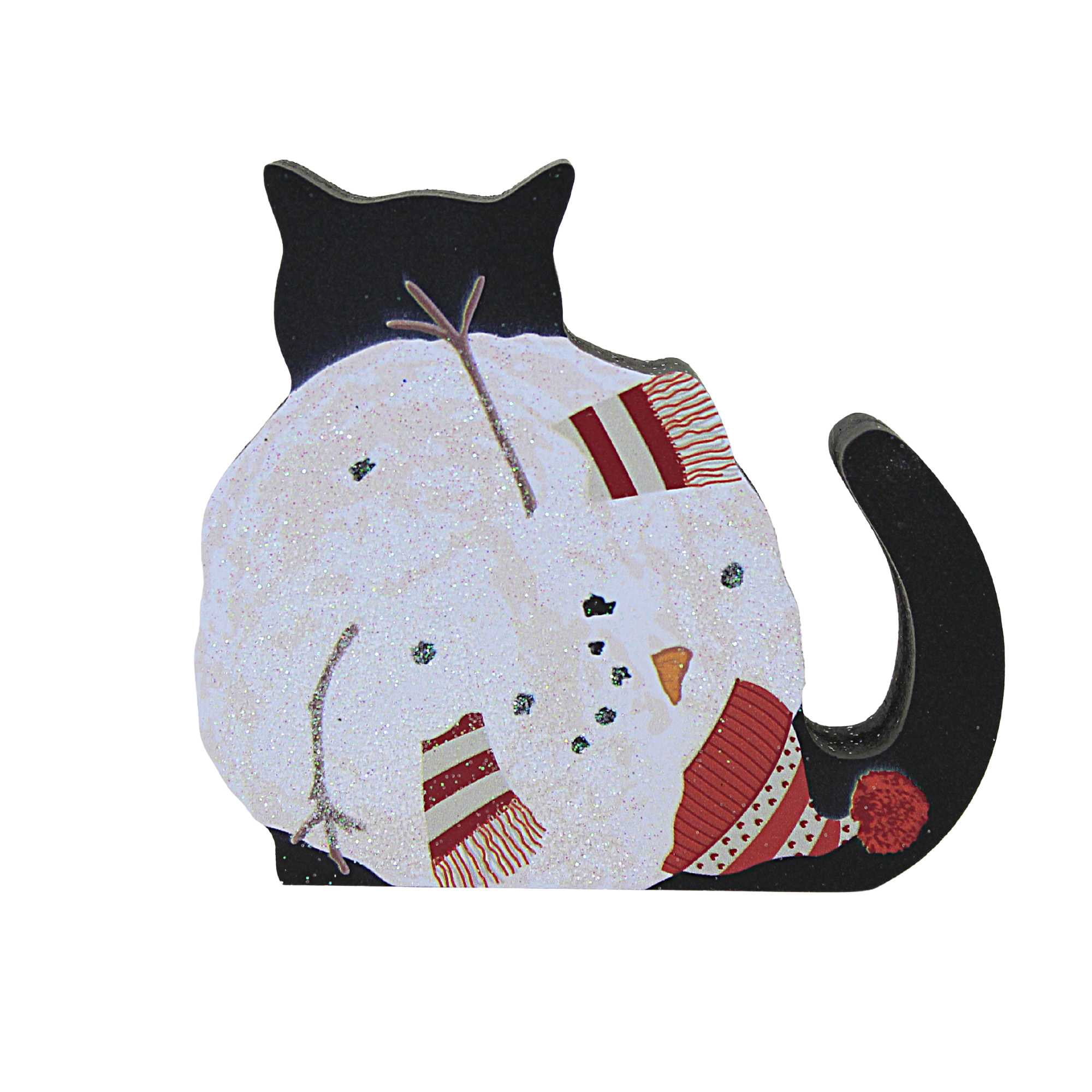 Cat's Meow Village 3.50In Casper Got Ran Over By A Snowman, Wood, Cat ...