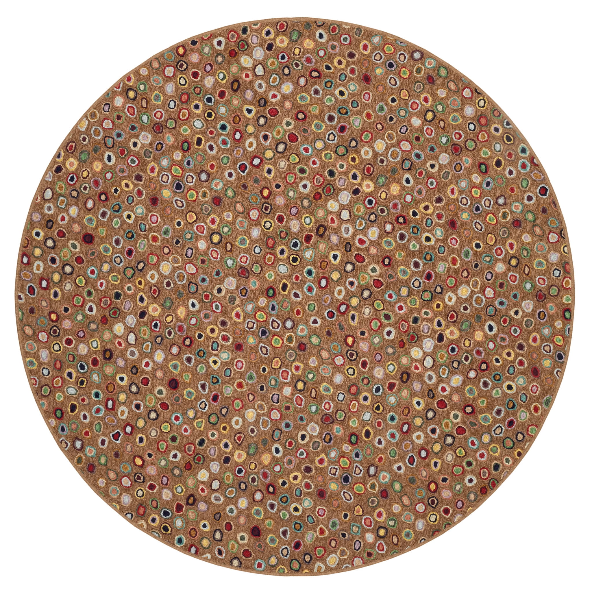 Dash & Albert Cat's Paw Hand Micro Hooked Wool Rug, 4', Brown - Walmart.com