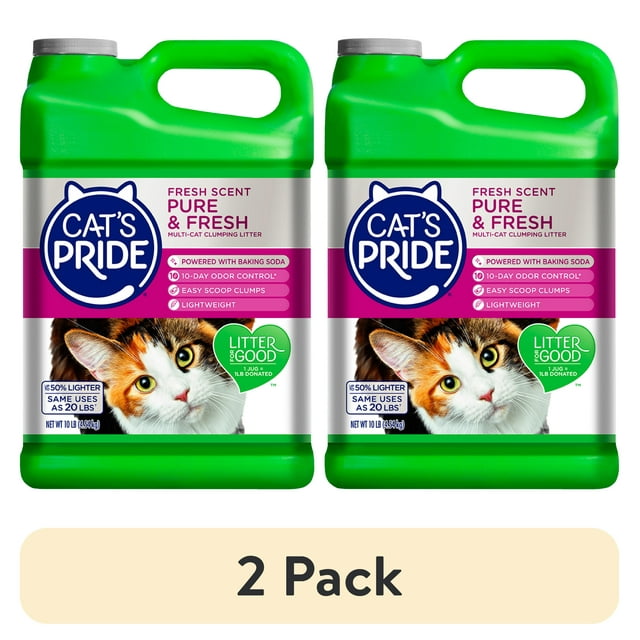 (2 pack) Cat's Pride Fresh And Light Ultimate Care Scented Multi-Cat ...