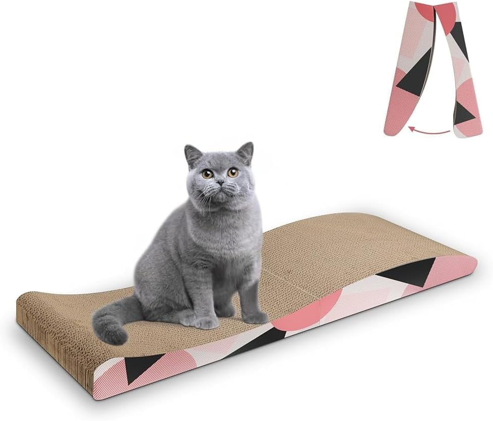 Cat scratching board, cat scratching board cardboard, curved cat ...