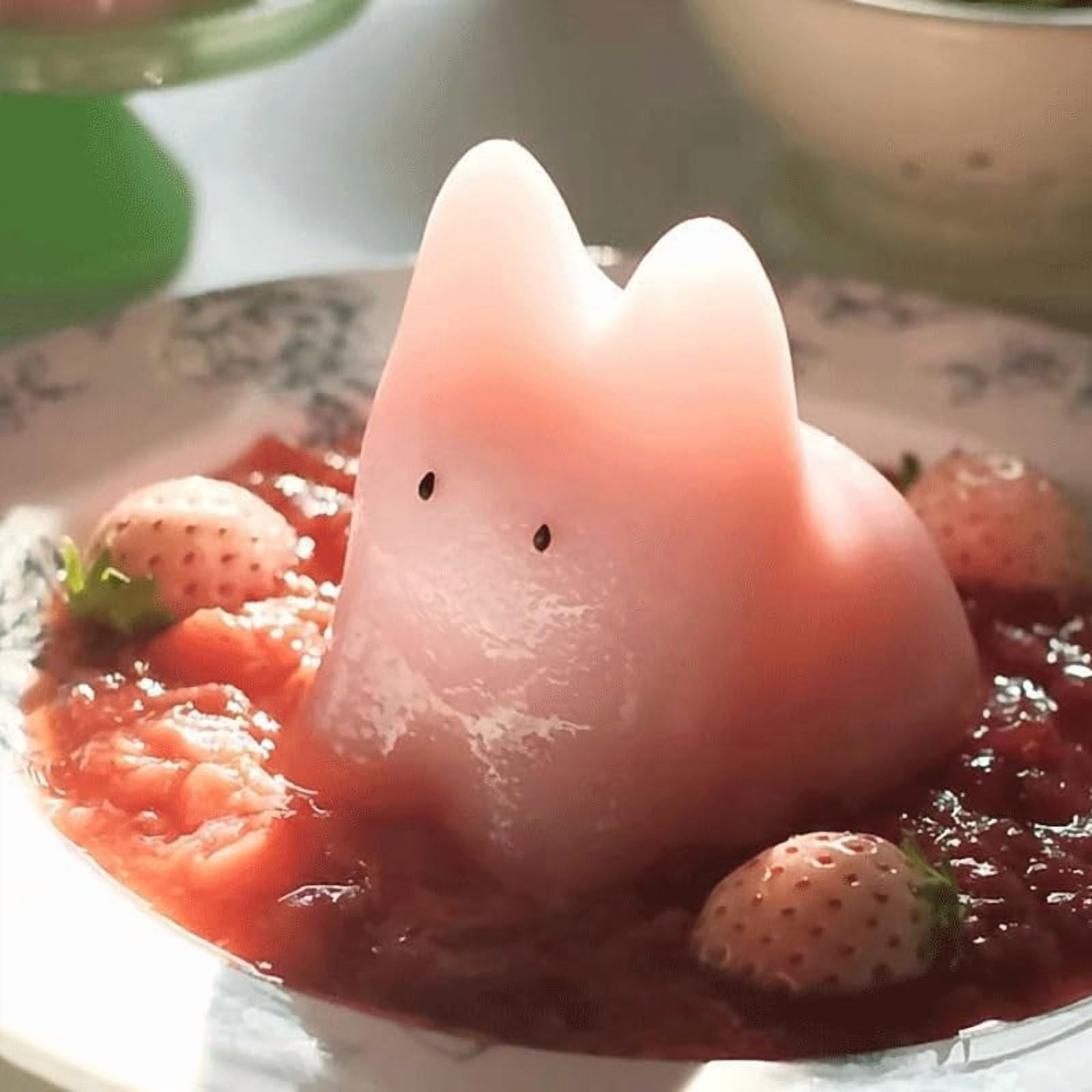 Cat silicone mold for milk jelly, ice cube, mousse, DIY tool for ...