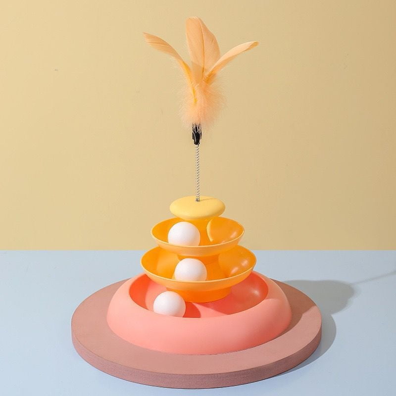 Cat toy Self High Funk Toy Kitten Teasing cat stick Cat Turntable ball ...