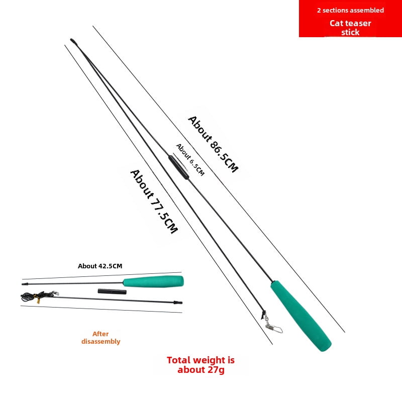 Cat toys two funny cat stick DIY set three funny cat stick assembly ...