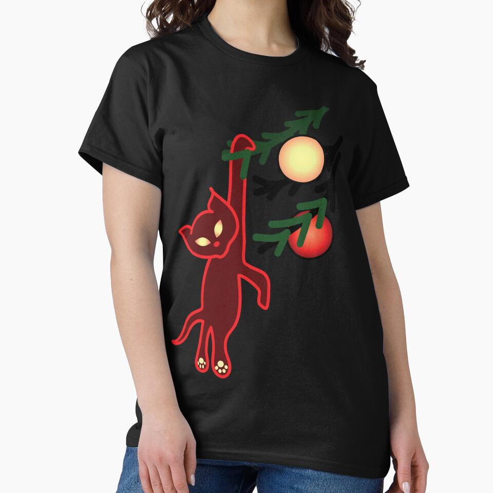 Cat vs Christmas Tree Two Festive Holiday Feline Playful Winter Art ...