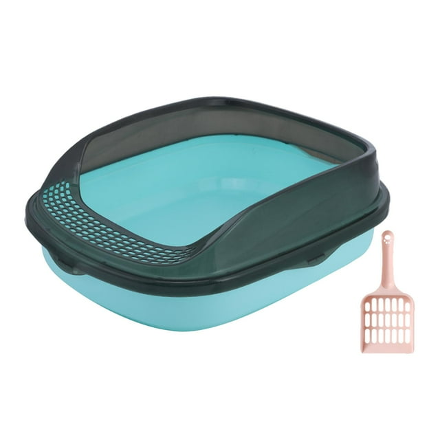 Cat with High Side Cat Sand Box for Rabbit Small Pets Indoor Cats light ...