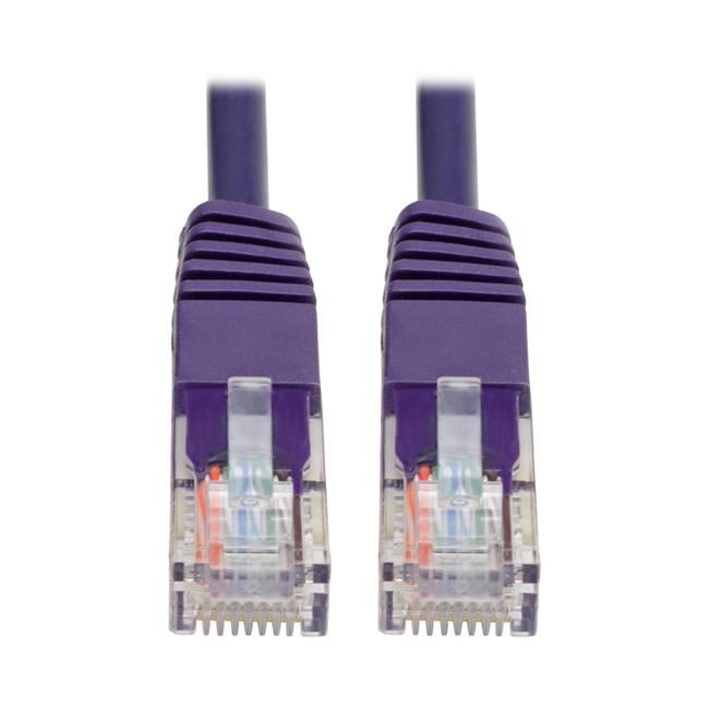 Cat5 Cat5e Molded RJ45 M & M Patch Cable 350Mhz UTP, Purple - 6 ft ...