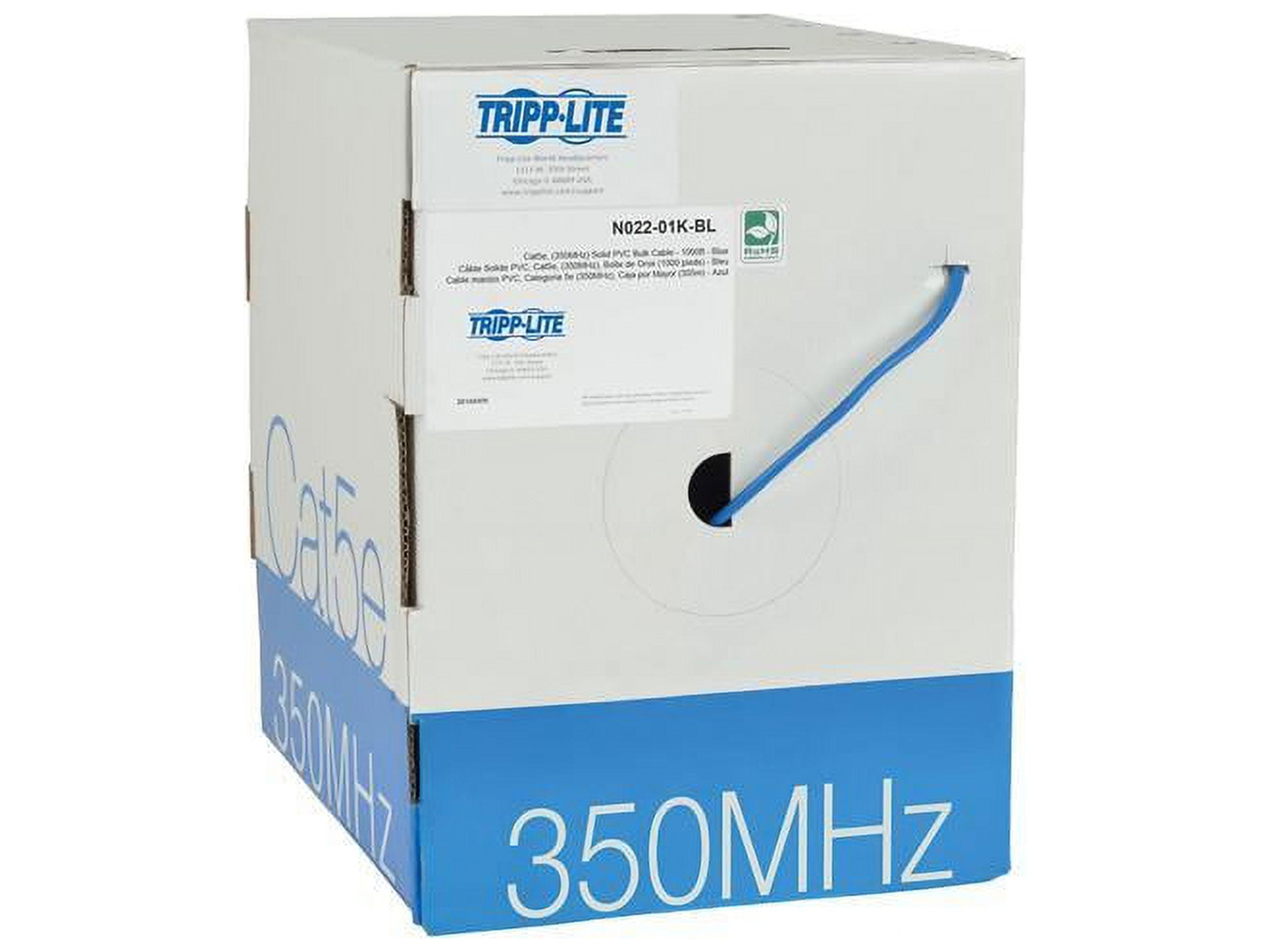 Cat5e 350 MHz Bulk Solid-Core PVC Cable, Blue, 1000 ft - Walmart.com