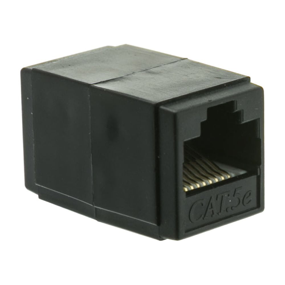Cat5e Coupler, Black, RJ45 Female, Unshielded - Walmart.com
