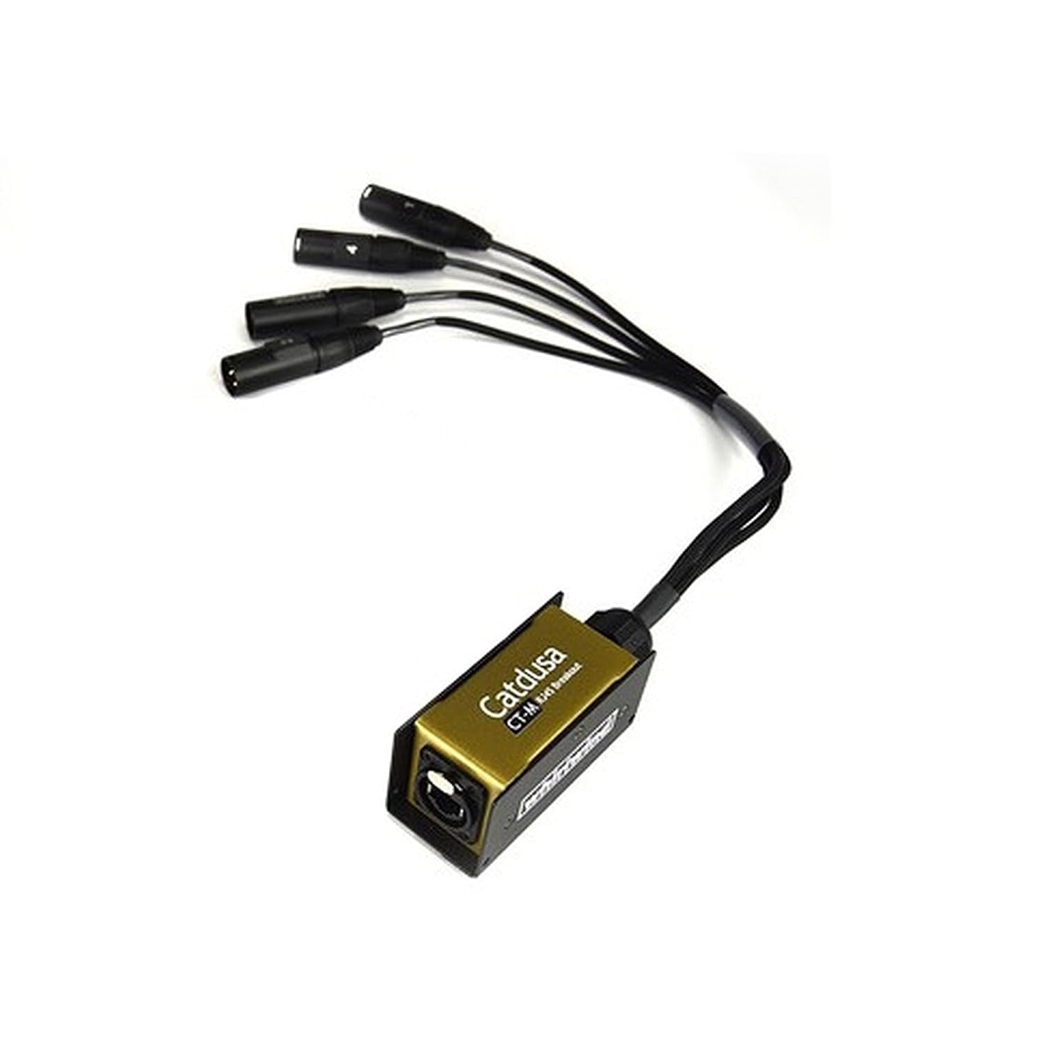 Cat5e Ethercon to 4 XLRM Snake Cable, 1.5 Feet - Walmart.com