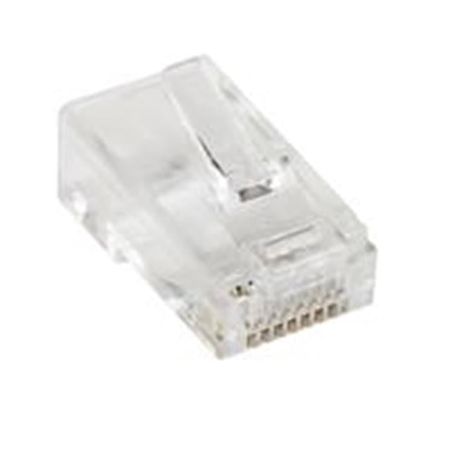Cat5e RJ45 Solid Modular Plug Connector, Pack of 50 - Walmart Business ...
