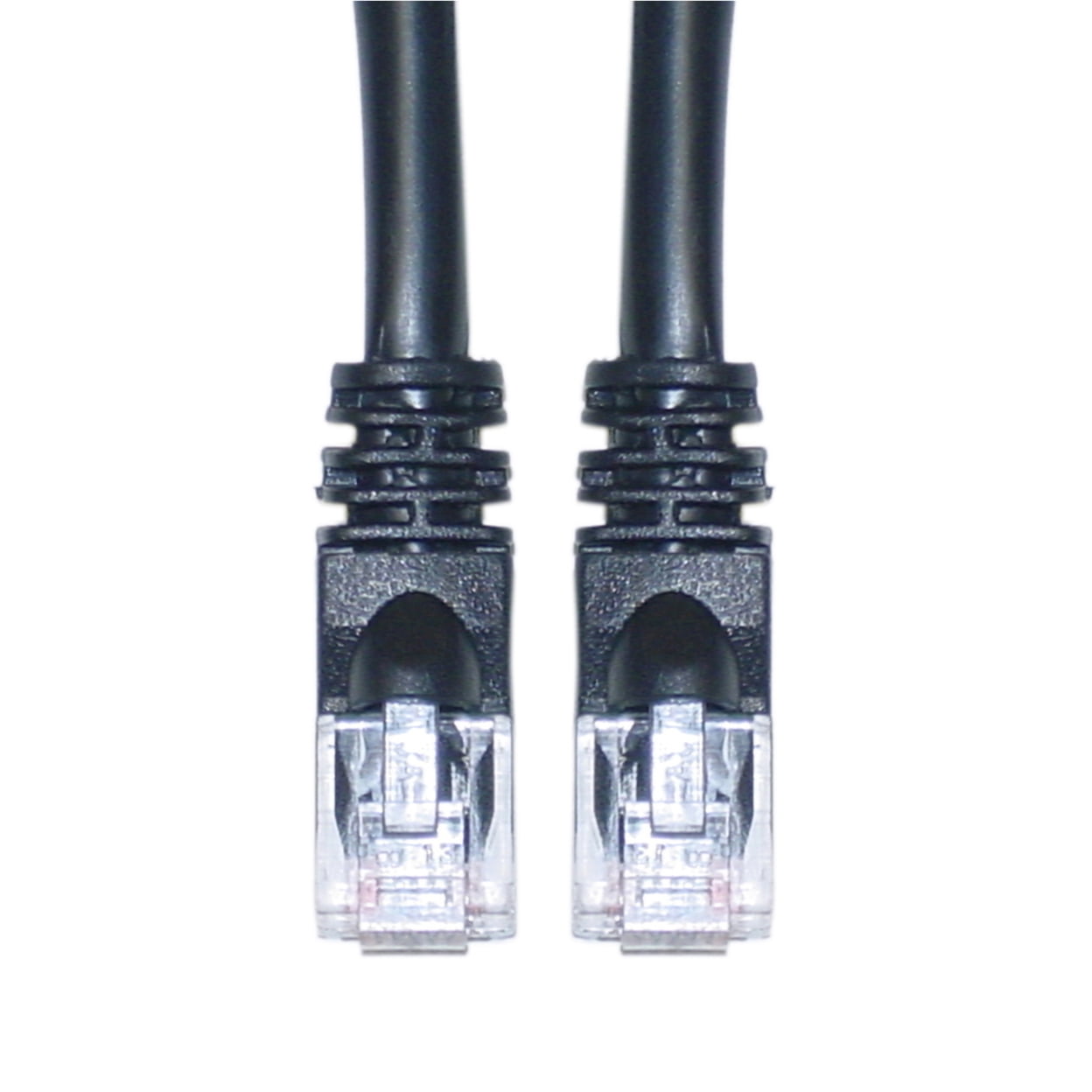 Cat6 Black Ethernet Patch Cable, Snagless - Molded Boot, 20 Foot ...