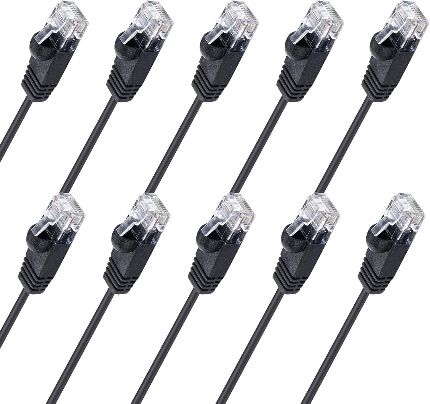 Cat6 Ethernet Cable, 1.25G Patch Cord, RJ45 Jumper, AWG30, 2m (6.5ft ...